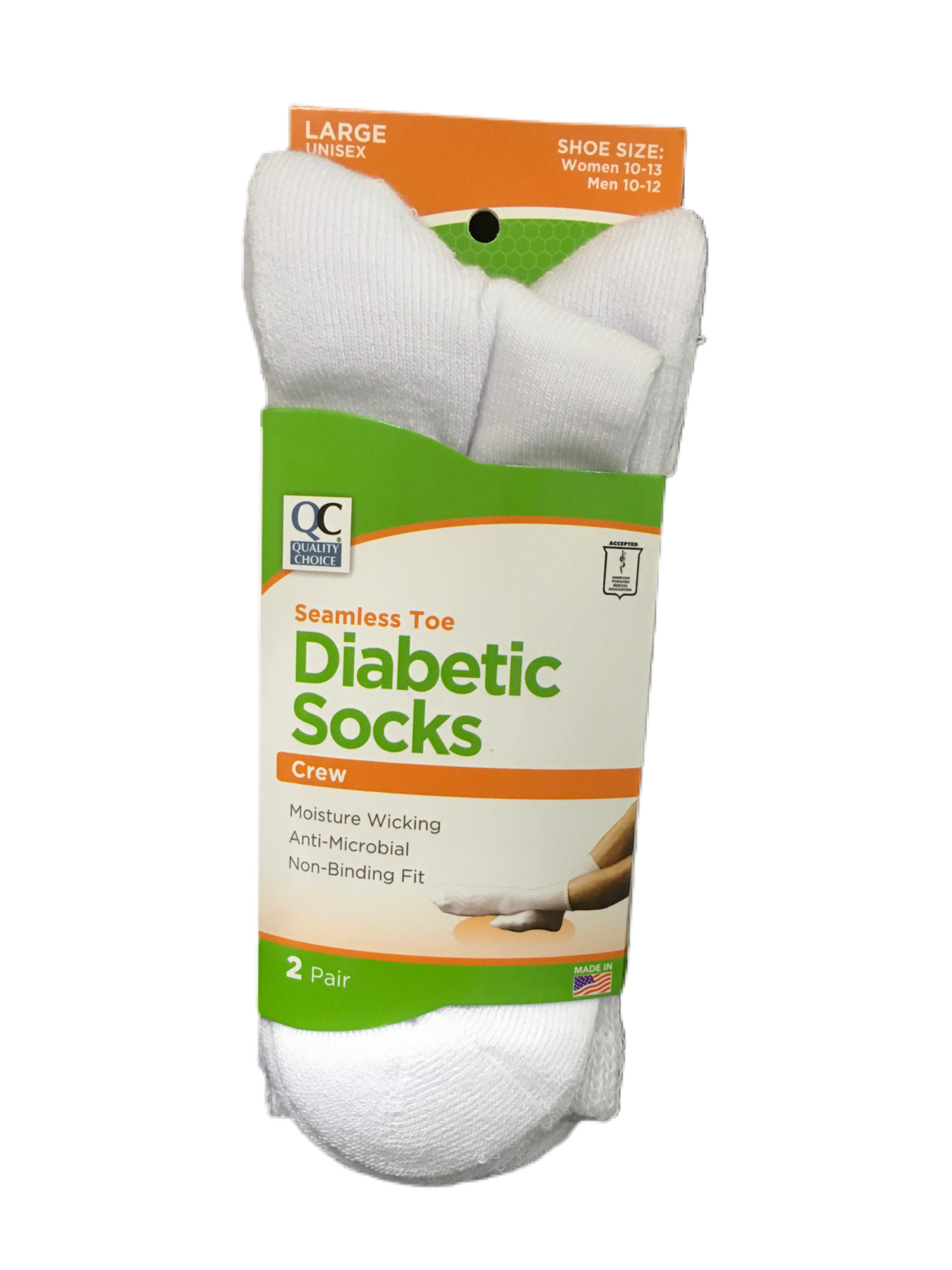 QC DIABETIC CREW SOCKS — M-Care Pharmacy