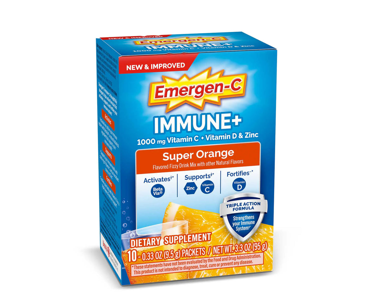 EMERGEN C INMUNE+TRIPLE ACTION SUPER RASPBERRY 10CT — M-Care Pharmacy