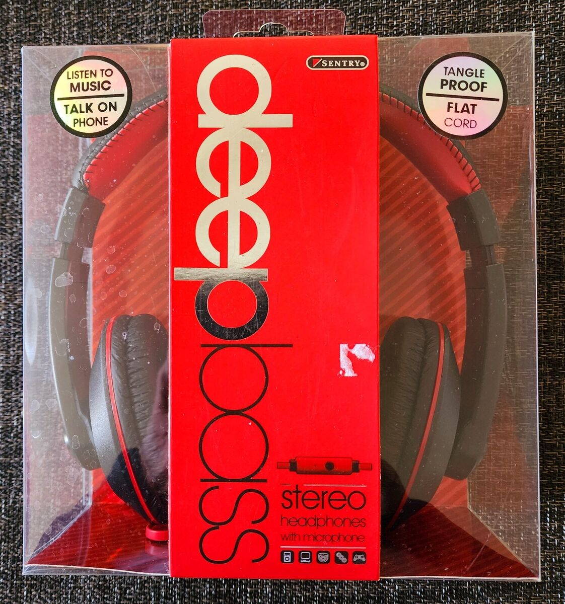 SENTRY PLATINUM STEREO HEADPHONES RED — M-Care Pharmacy
